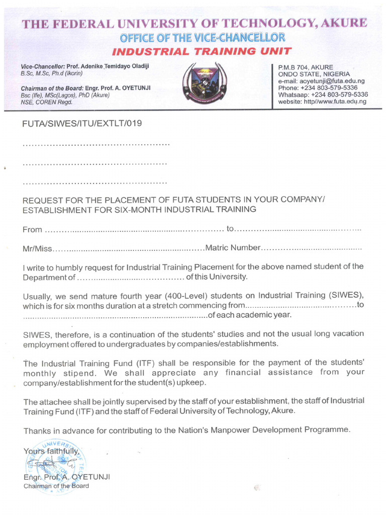 Itf Letter Scan Daniel | PDF