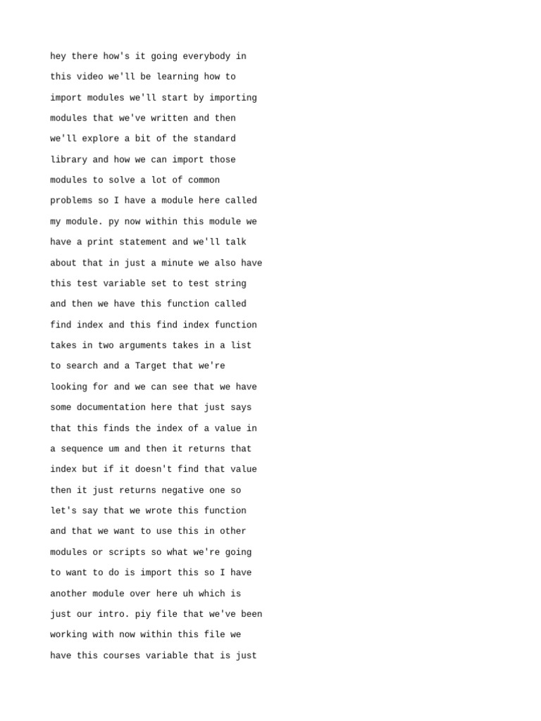 Python Tutorial For Beginners 9 Import Modules and Exploring The Standard Library (English (Auto ...