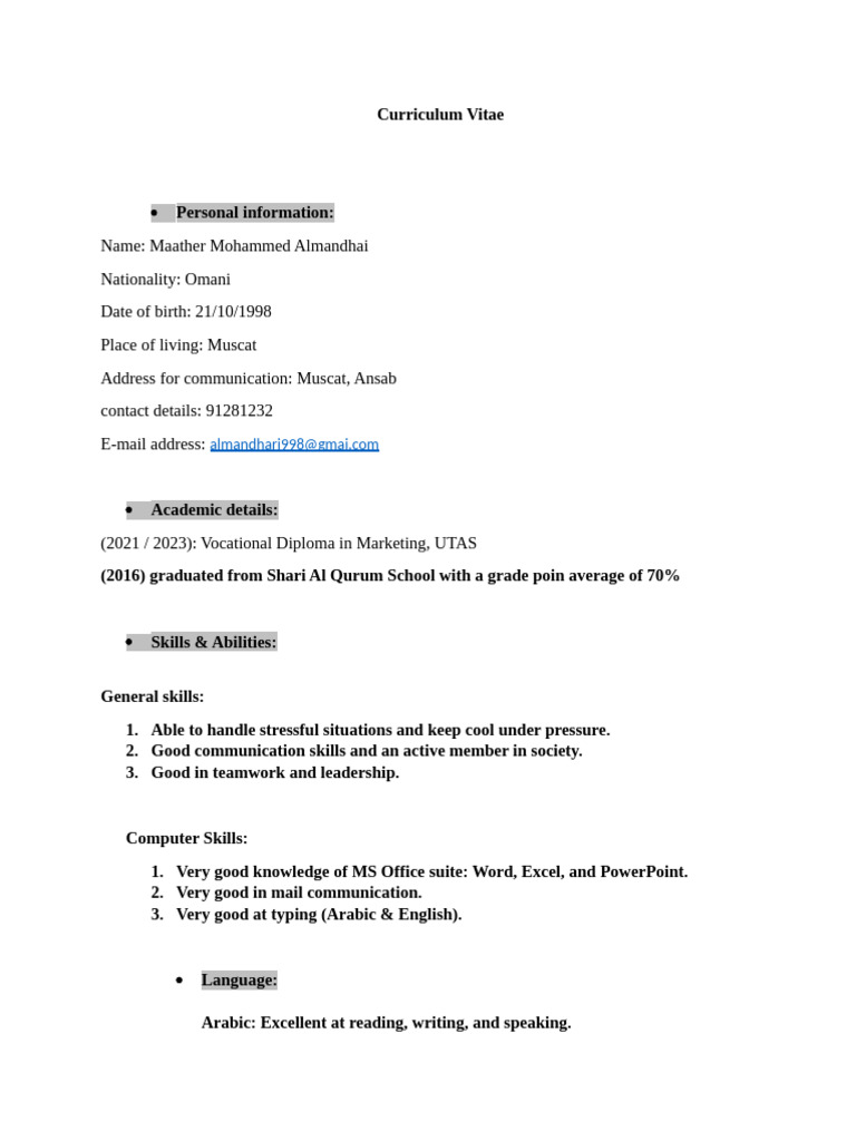 CV | PDF