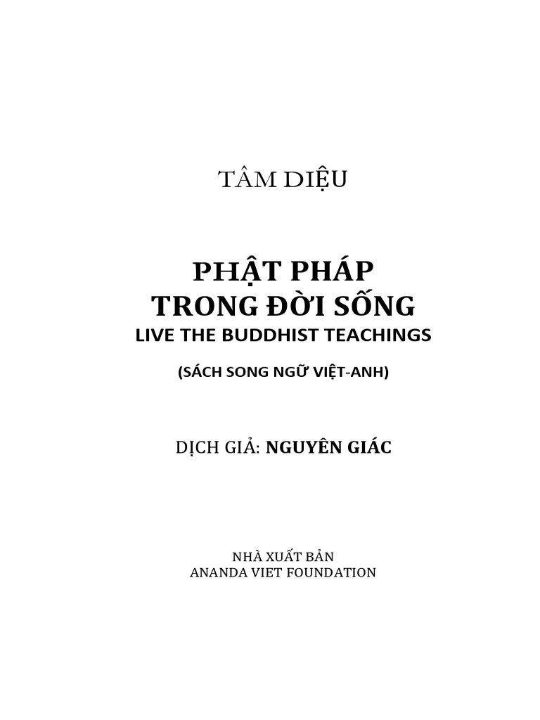 Phat Phap Trong Doi Song Song Ngu Final | PDF