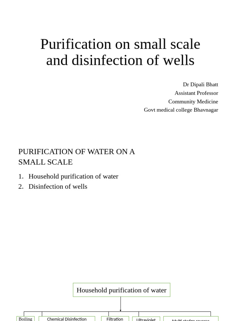 Small-Scale Water Purification Methods | PDF | Water Purification | Bleach