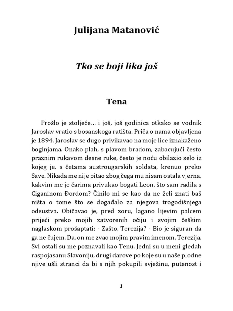 Julijana Matanovic Tena | PDF