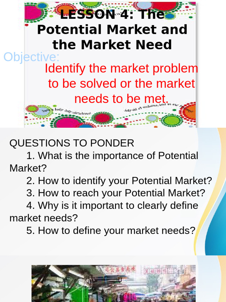 Recognize The Potential Market | PDF | Market (Economics) | Sales