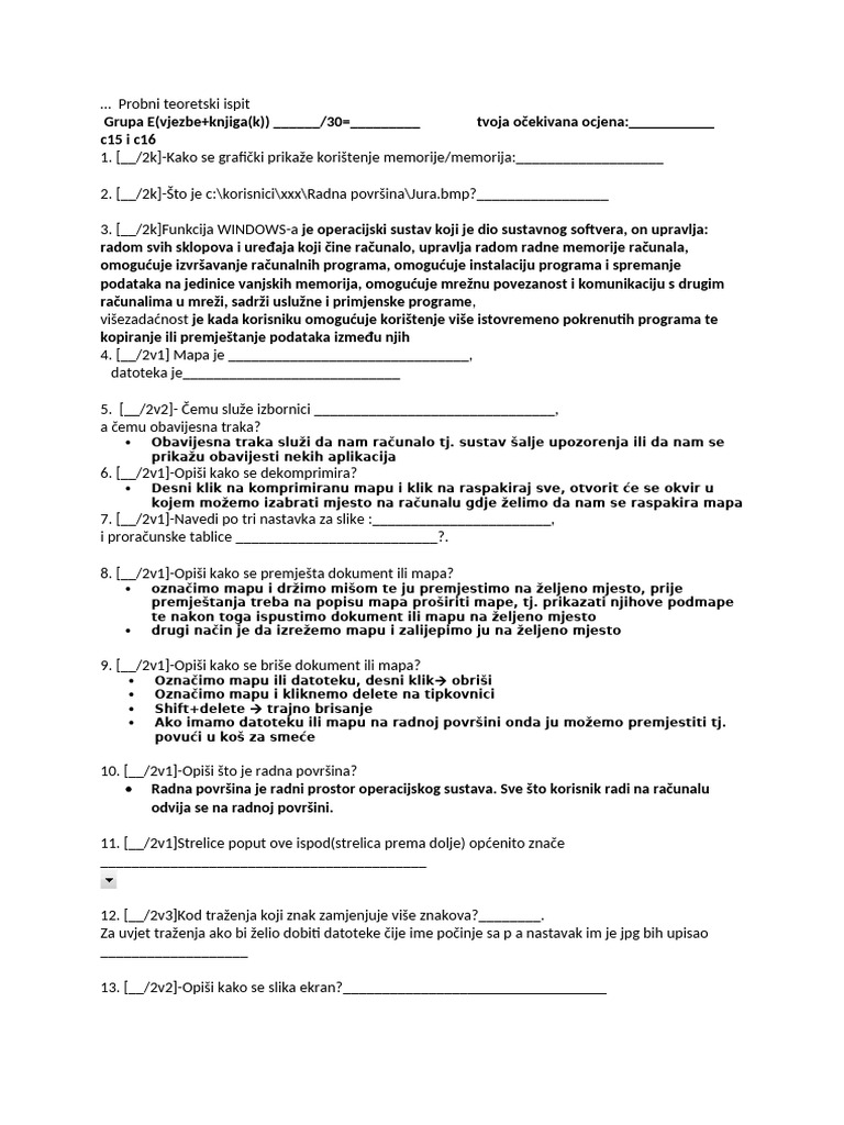 Probni Teoretski Ispit | PDF