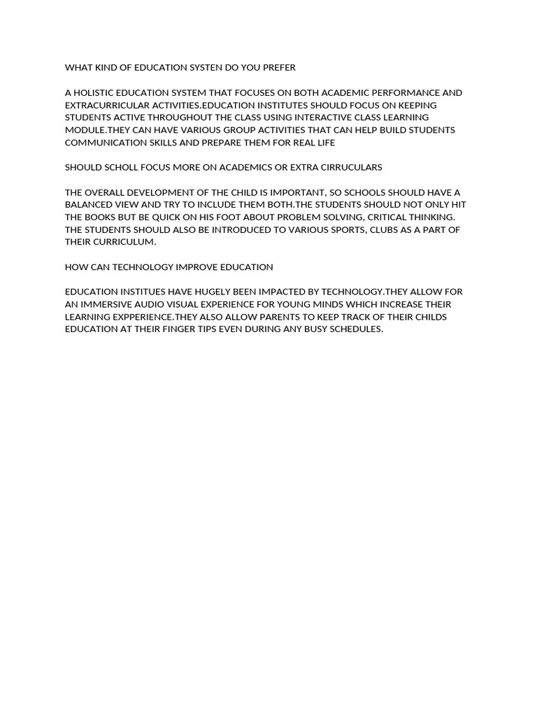 Education Writing | PDF