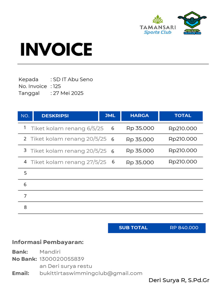 Putih Minimalist Perusahaan Profesional Invoice - 20250604 - 140947 - 0000 | PDF