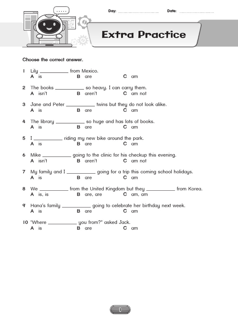 Extra Practice Unit 1 | PDF