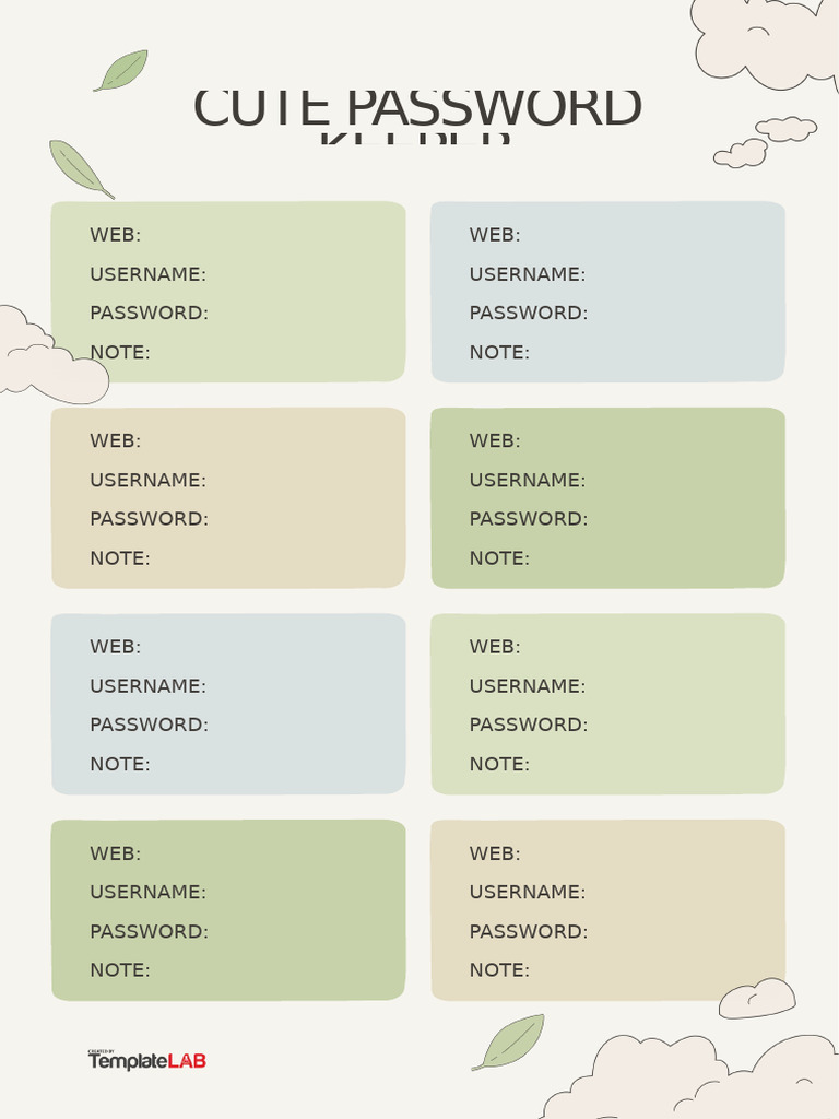 Cute Password Keeper | PDF