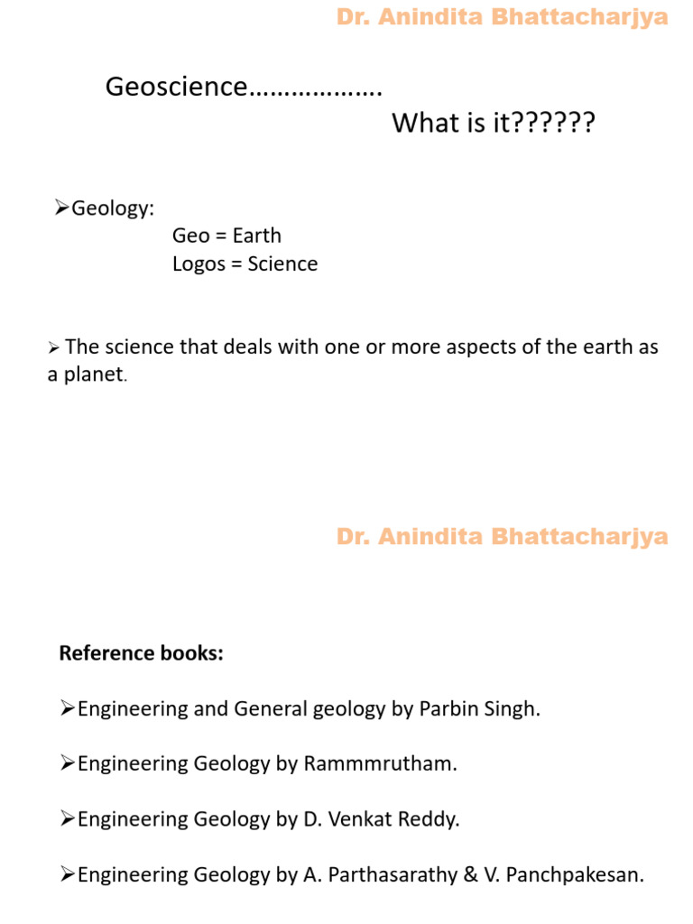 Module 1 Presentation1 Introduction | PDF | Geology | Earth Sciences
