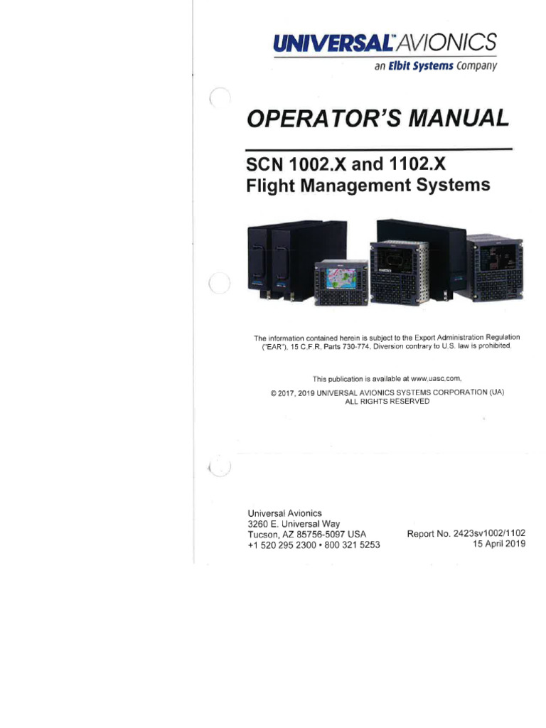 Fms Operator's Manual | PDF