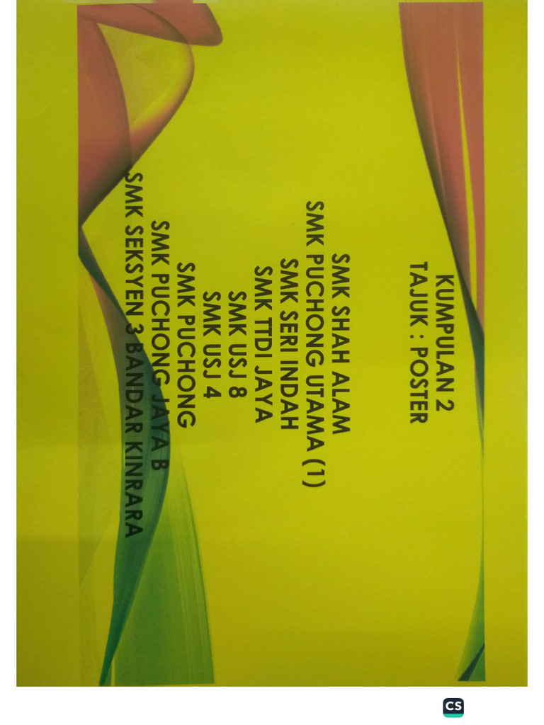 POSTER Kumpulan 2 | PDF
