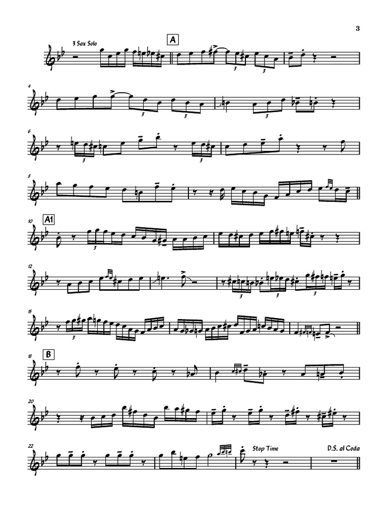 I'm Confessin Lead Sheet | PDF | Saxophone | Woodwind Instruments