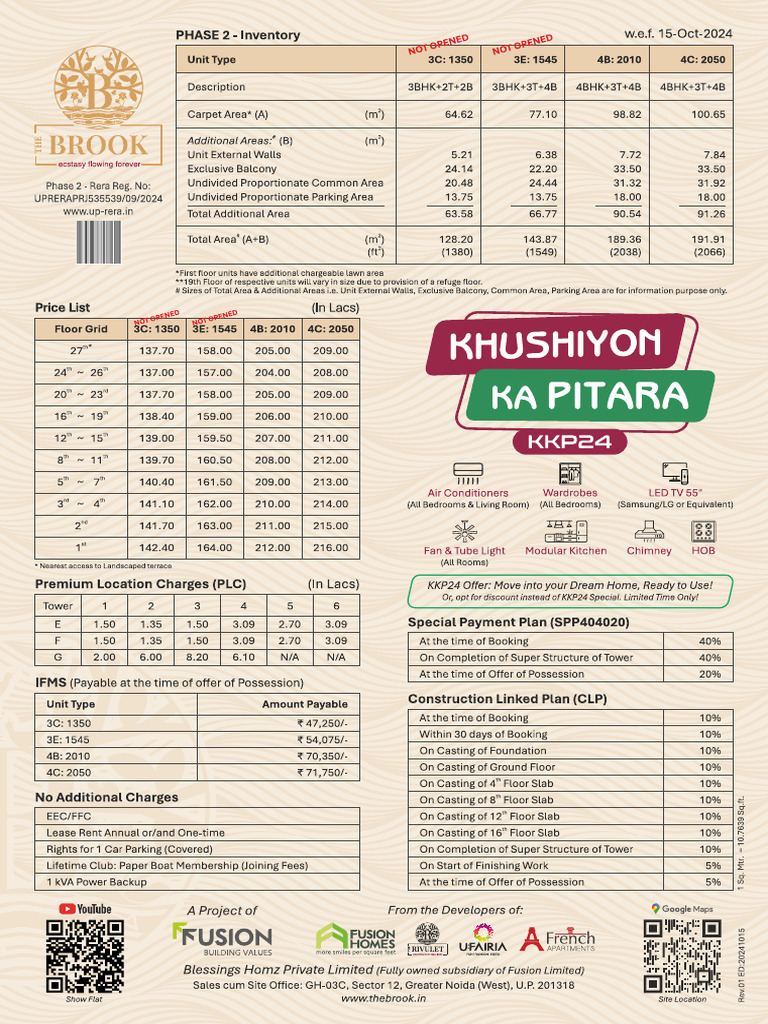 Price List - The Brook Phase 2 - Oct'24-2 | PDF