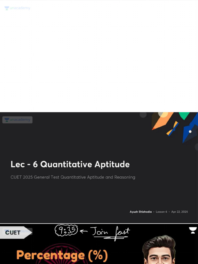 Lec 6 Quantitative Aptitude With Anno | PDF