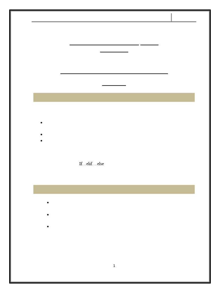 Python Conditional and Looping Statements | PDF | Control Flow ...