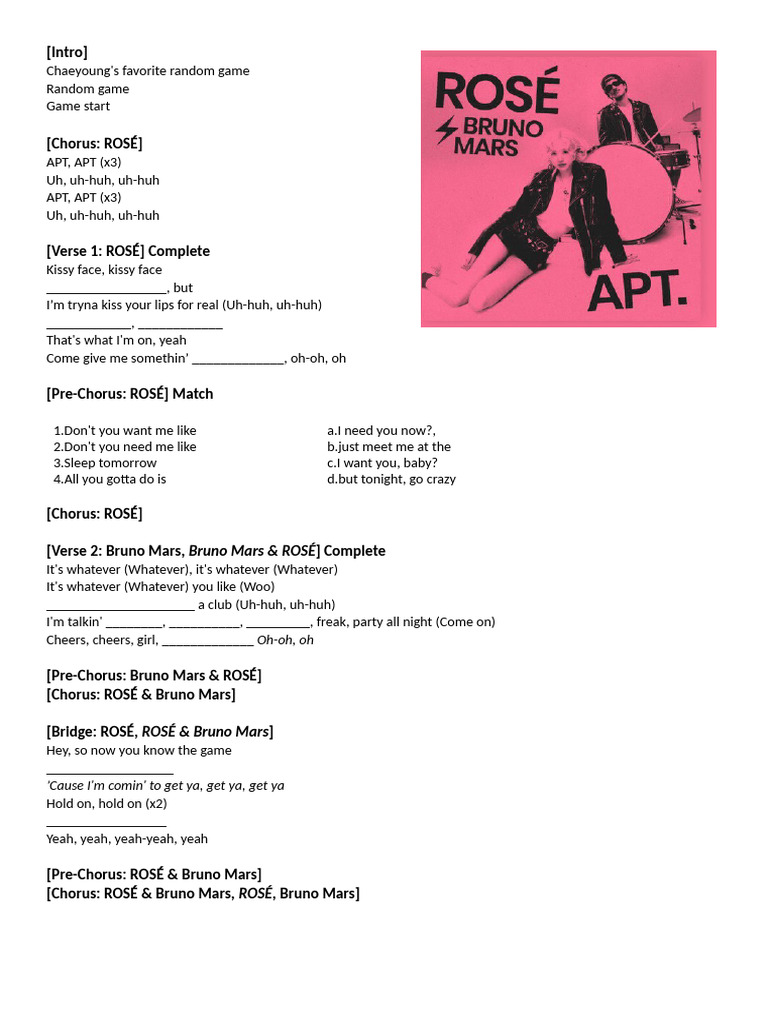 APT Song | PDF