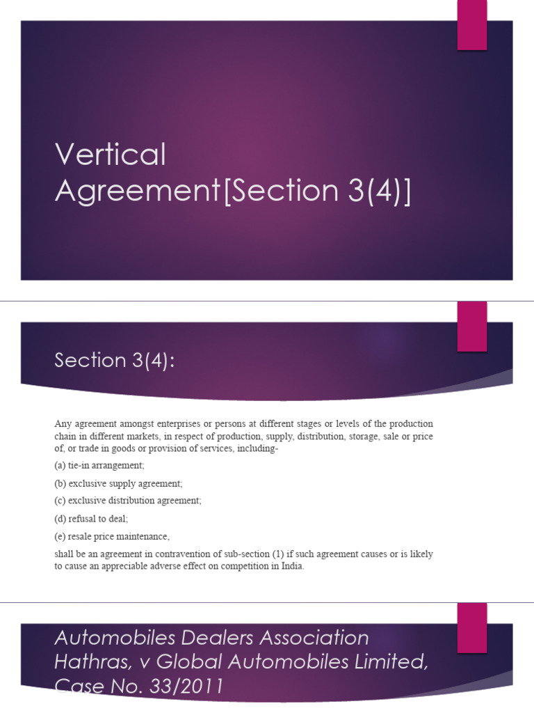 Vertical Agreement Revised 25 September | PDF | Market (Economics ...