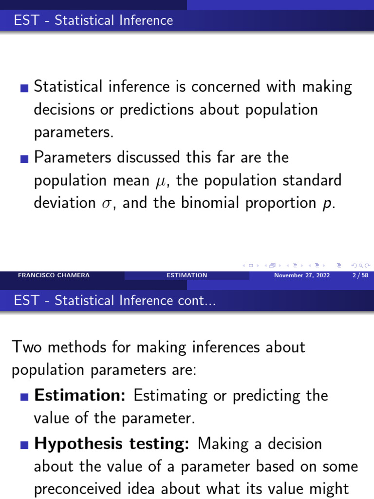 Estimation-Point Estimation | PDF | Bias Of An Estimator | Estimator