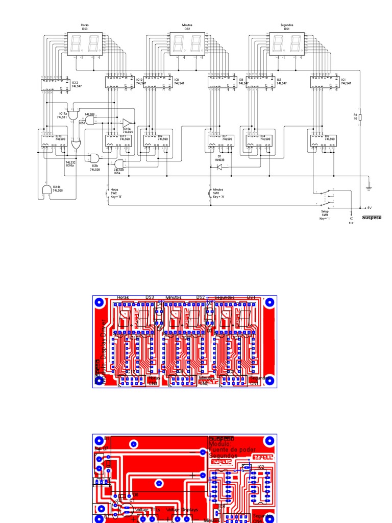 Circuit Wizard - Reloj Digital 24 Horas | PDF
