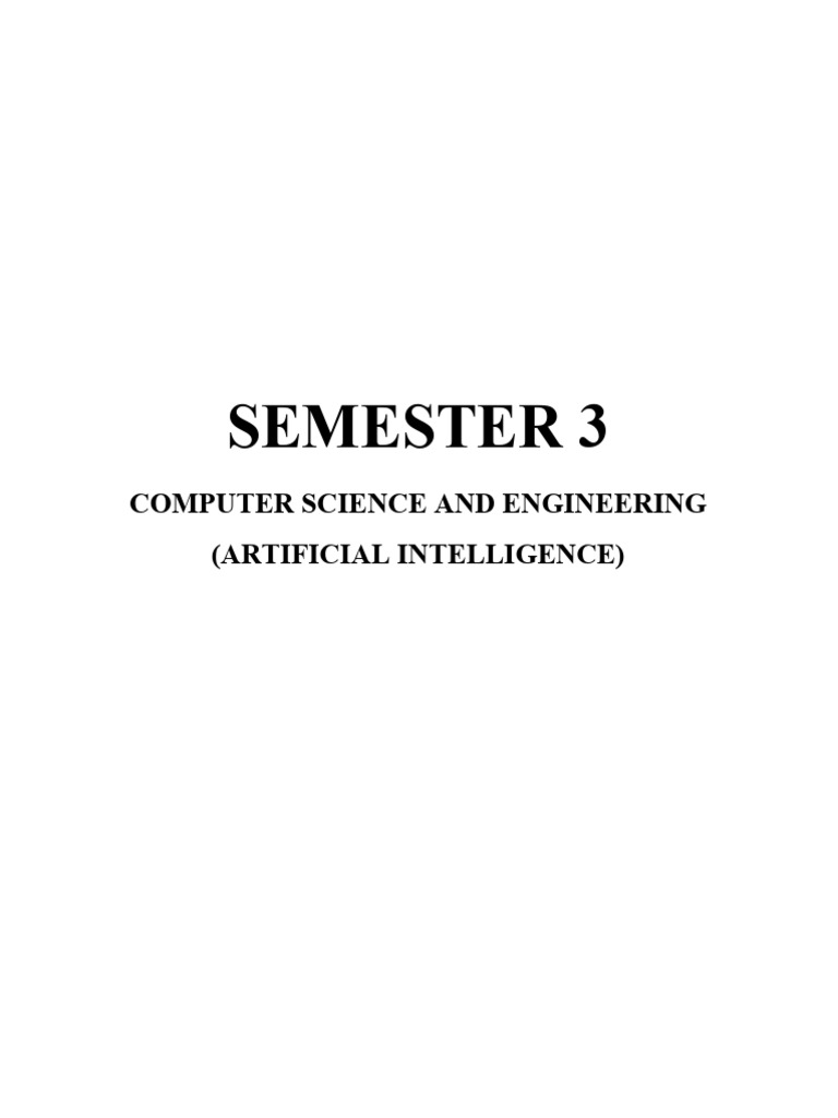 Computer Science And Engineering Artificial Intelligence Pdf Method Computer Programming