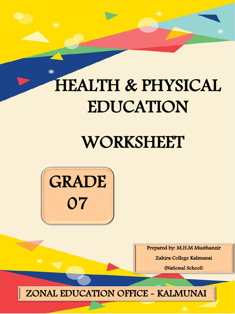 Grade 7 Health & Physical Education Worksheet | PDF | Blood | Lung