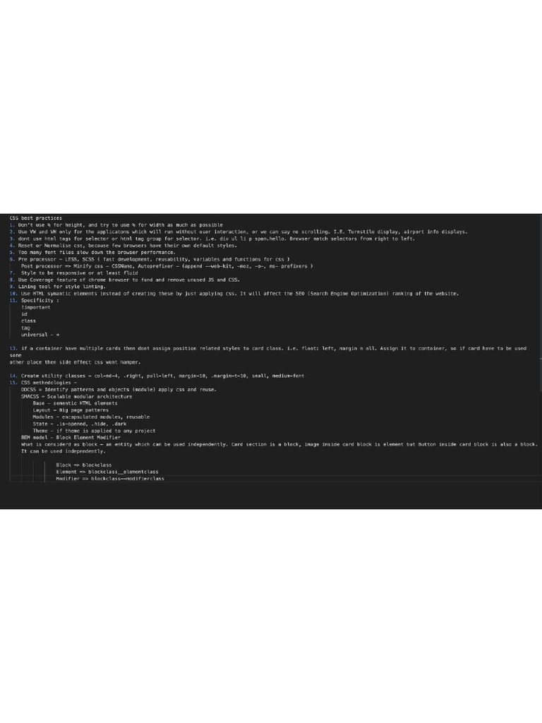 Css Best Practice | PDF