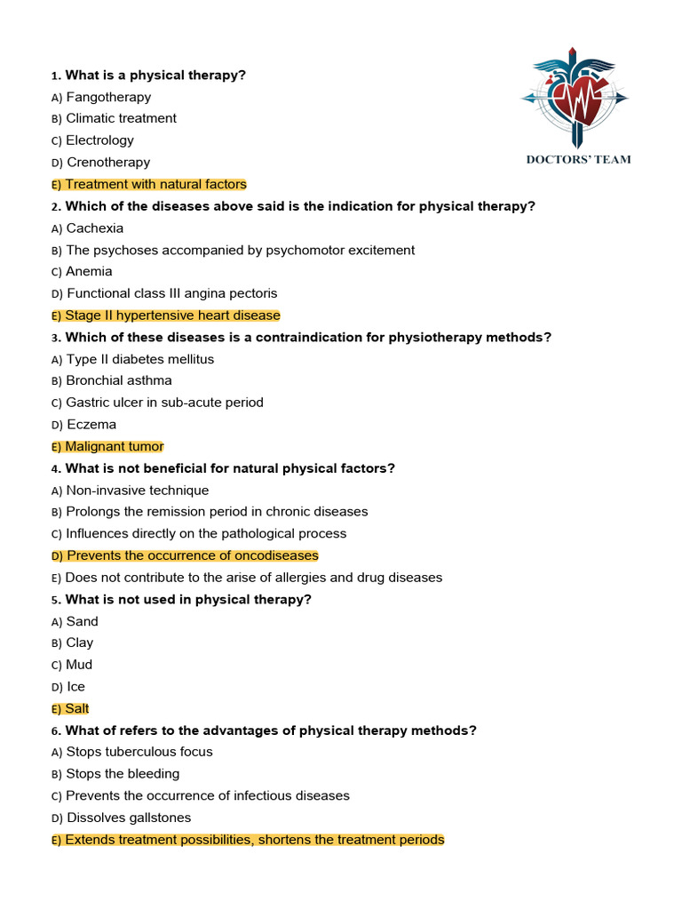 Physiotherapy & Rehab Final V2.1 | PDF | Electromagnetic Radiation | Myocardial Infarction