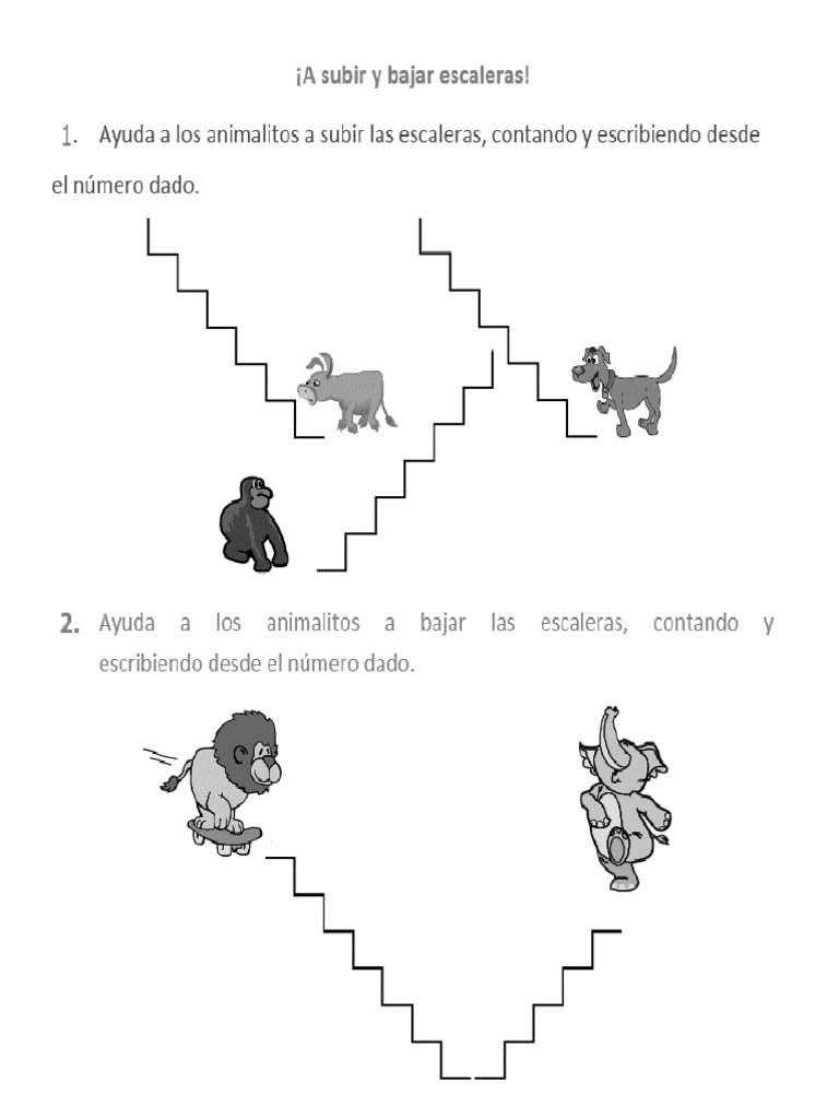 Ascente y Descendente 1ro de Primaria | PDF