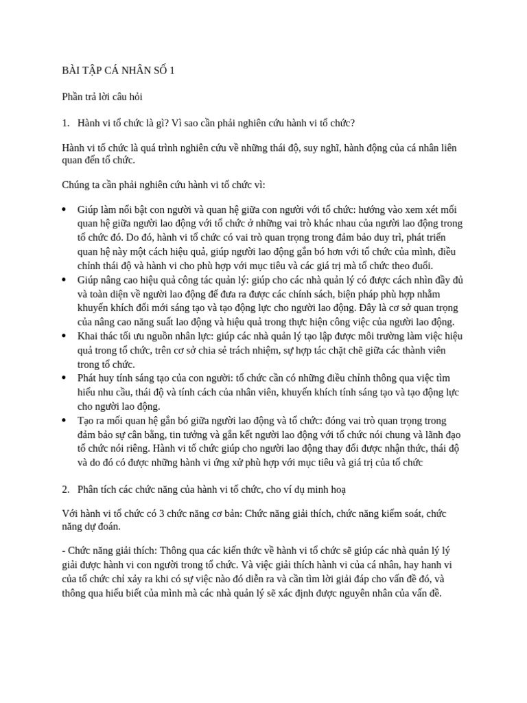 Huỳnh Thị Thanh Nhàn - 221A030274 - BTCN HVTC | PDF