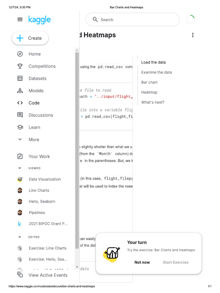 Bar Chart Heat Map | PDF