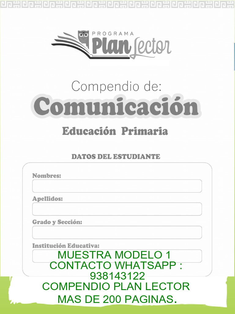 5to COMPENDIO COMUNICACIÓN CONTACTO WHATSAPP 938143122 | PDF ...