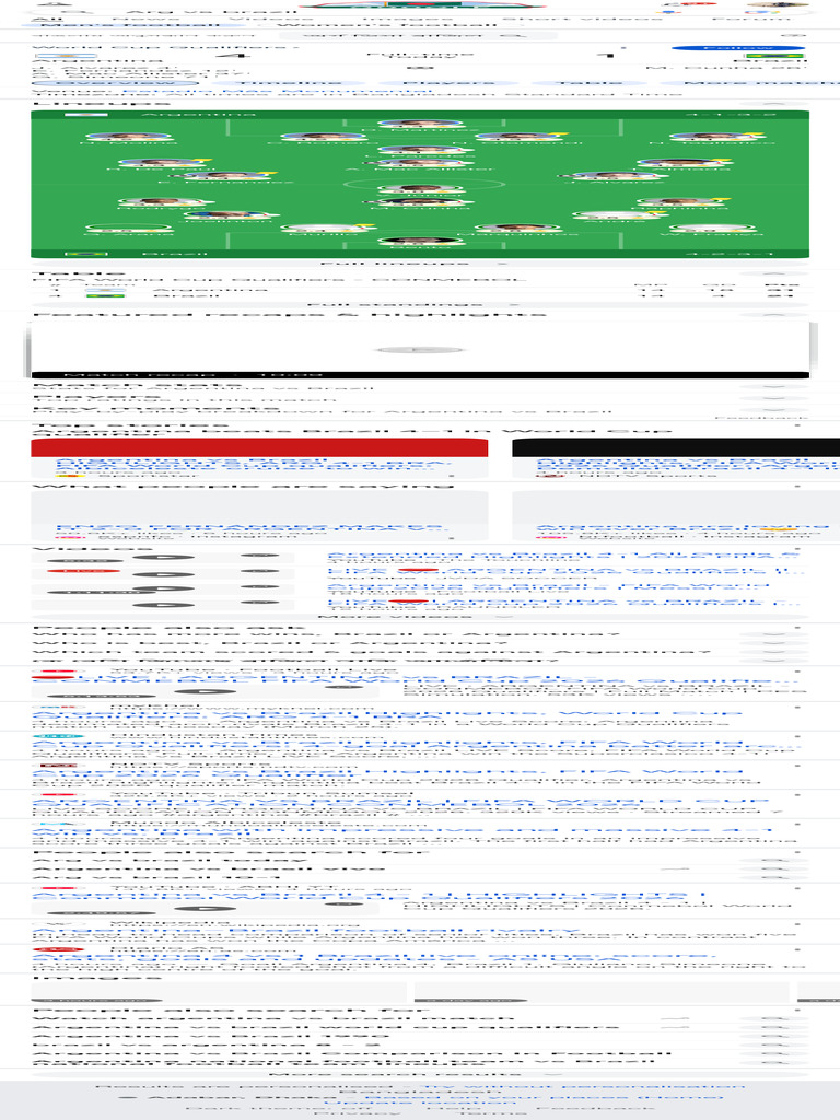Arg Vs Brazil - Google Search | PDF | Association Football Teams ...