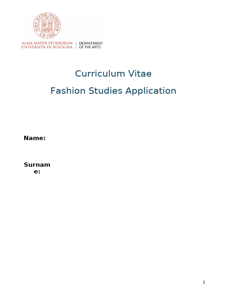 Allegato A - Annex A - Curriculum Vitae en | PDF