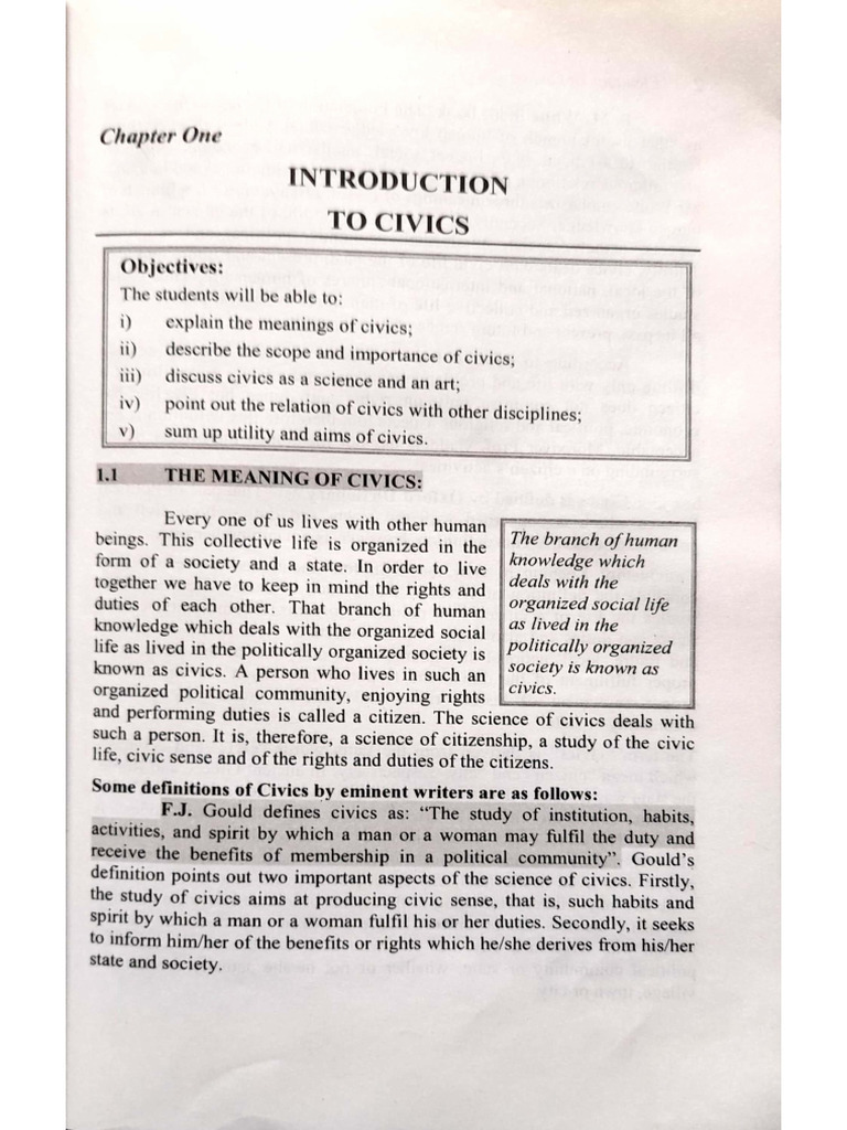 C_1_ Introduction to Civics | PDF