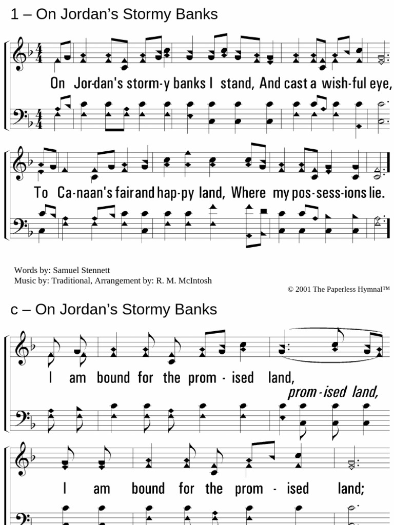 On Jordans Stormy Banks | PDF | Torah Books | Old Testament Books