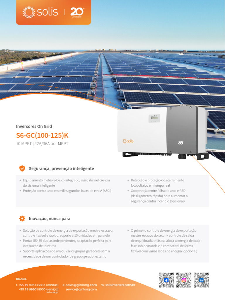 Solis_datasheet_S6-GC(100-125)K_BRA_V1,5_202505 | PDF | Corrente ...