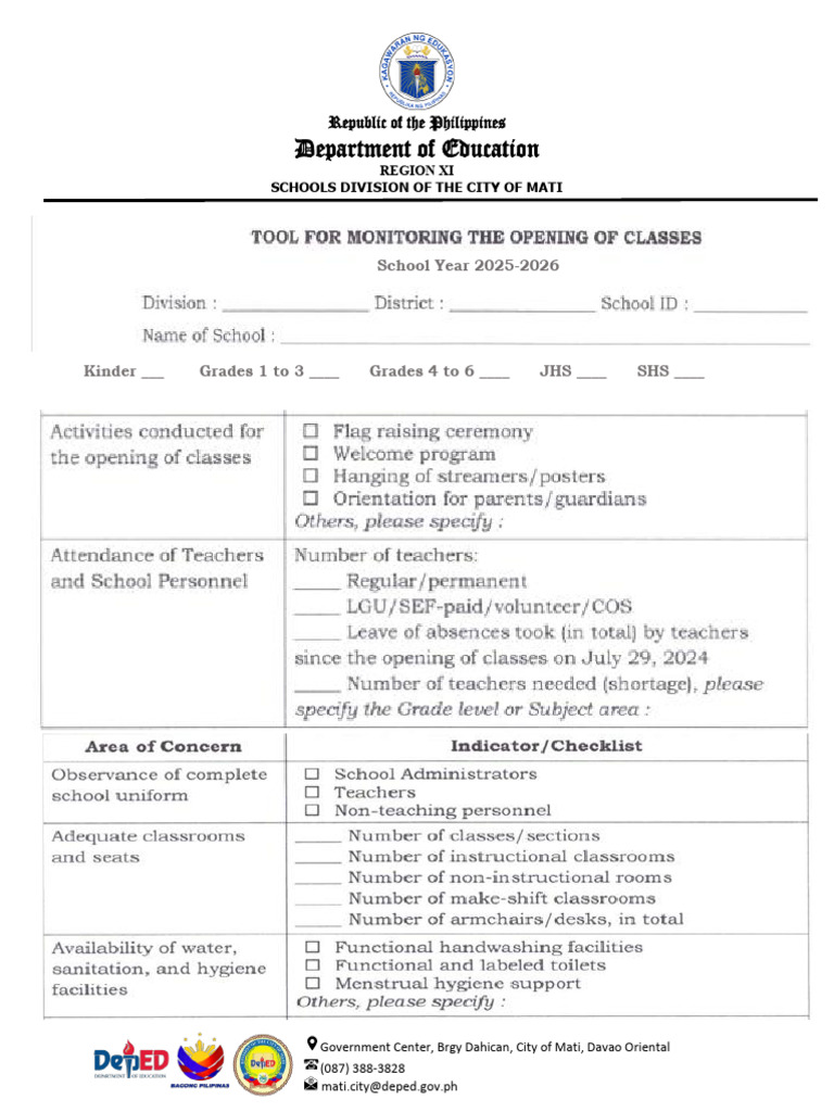 Class Monitoring Tool Draft | PDF