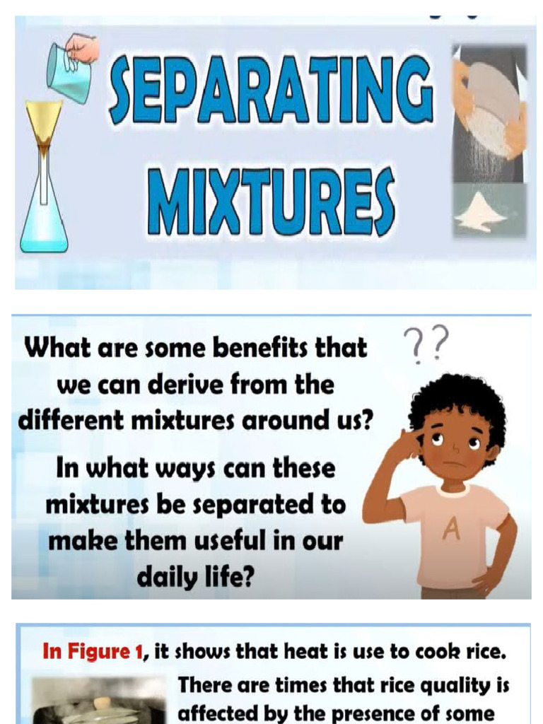 Methods for Separating Mixtures | PDF