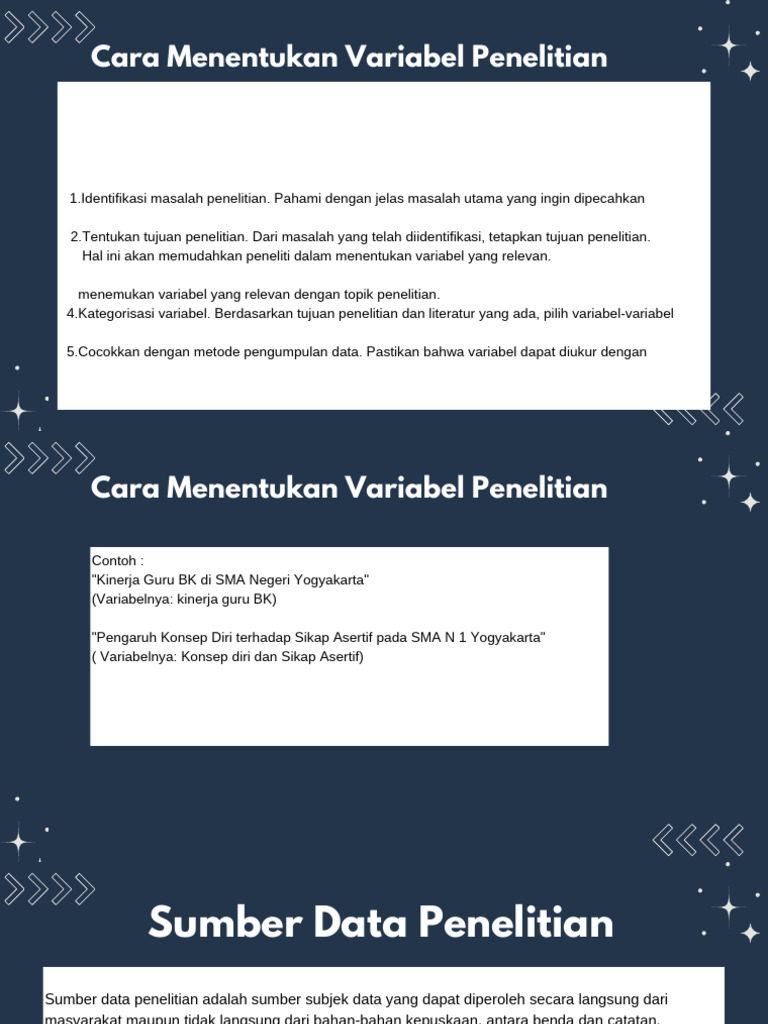 Menentukan Variabel Penelitian Efektif | PDF