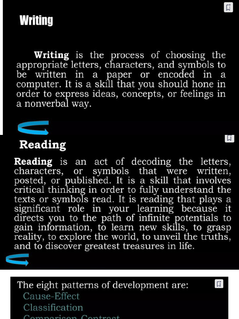 Reading and Writing 1 | PDF