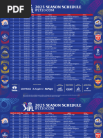 IPL 2024 Match Schedule and Venues | PDF