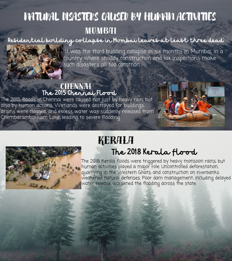 Natural Disasters Caused by Human Activities | PDF