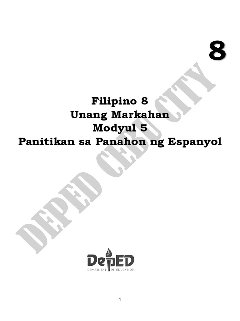 M5 - Q1 - Filipino 8 | PDF