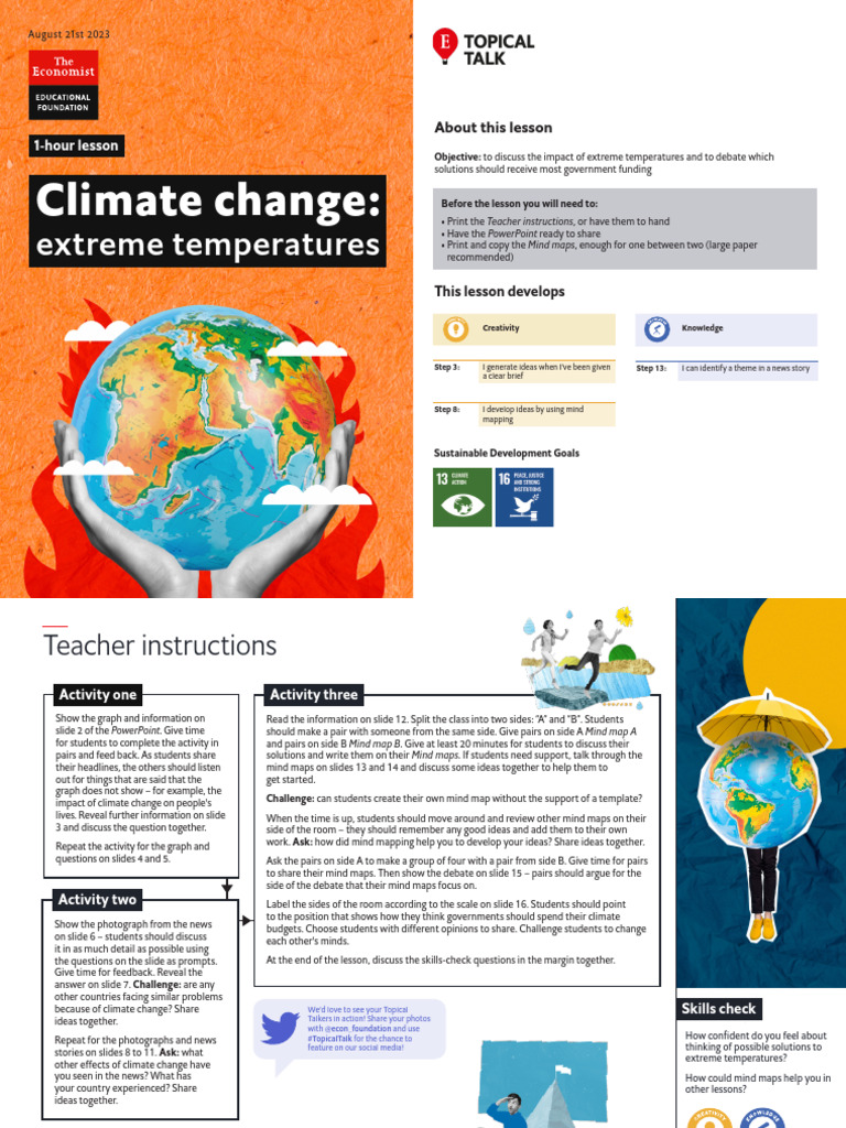 Extreme Temperatures Lesson Plan | PDF | Map