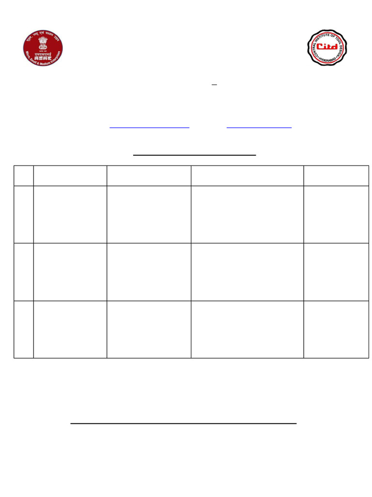 2 Weeks Internship Programmes Msme Chennai | PDF | Government And ...