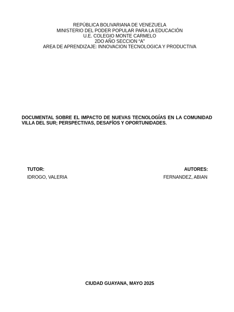 Anteproyecto Corregido | PDF | Tecnología de información y comunicaciones | Aprendizaje