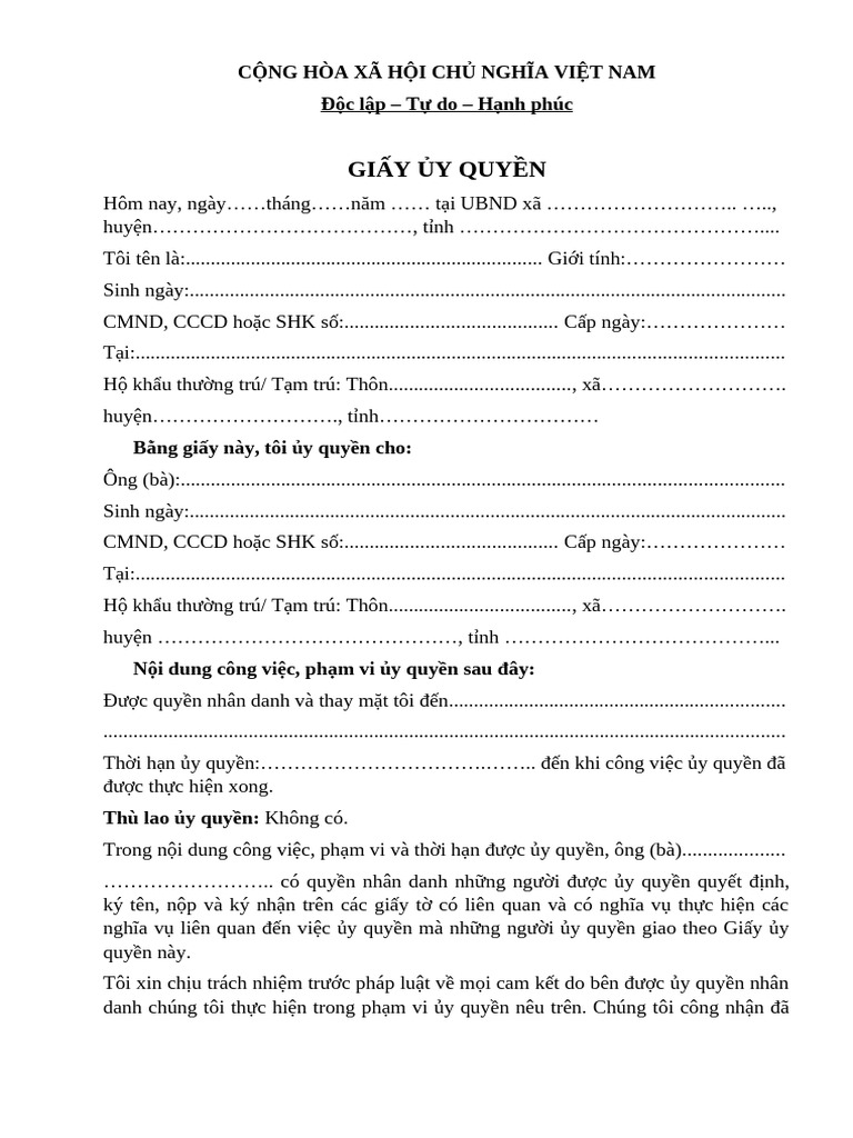 Giay Uy Quyen | PDF