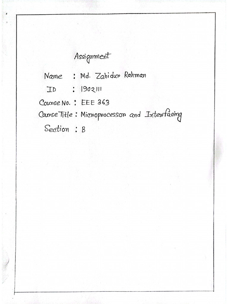 EEE 363 Assignment | PDF