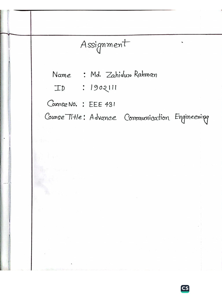 EEE 431 Assignment | PDF