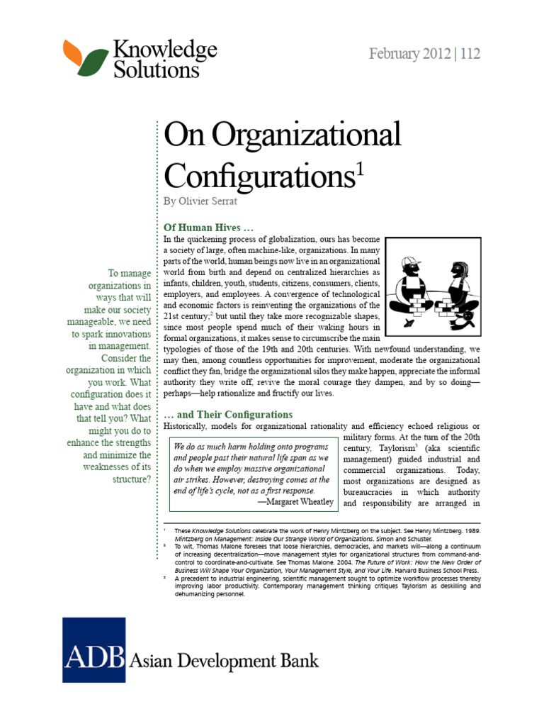 Understanding Organizational Structures | PDF | Asian Development Bank ...